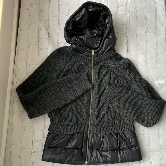 Anatomie | Jackets & Coats | Anatomie Hooded Pufferkable Knit Sweater ...